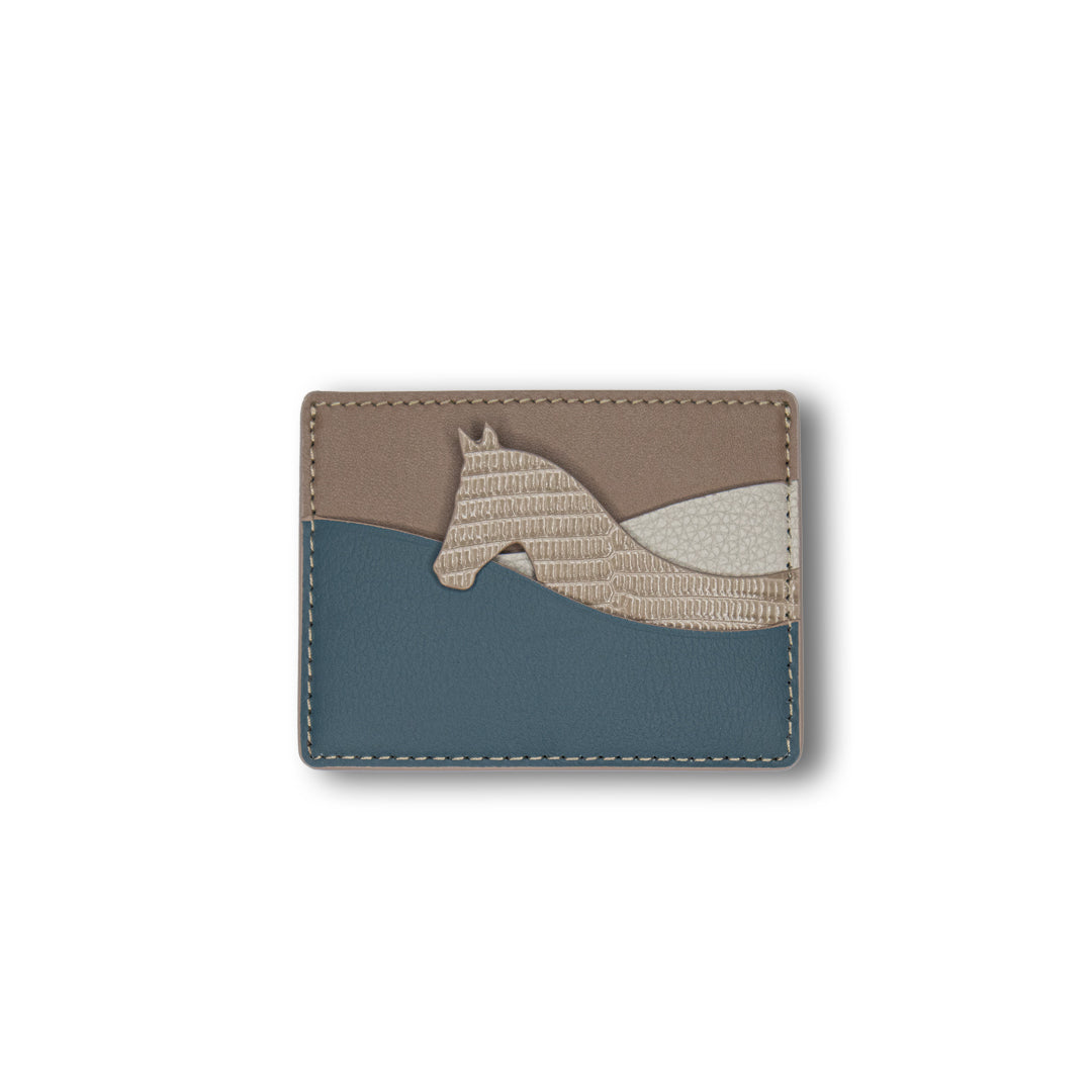 WILD | Horse in blue Cardholder – BY ZAD